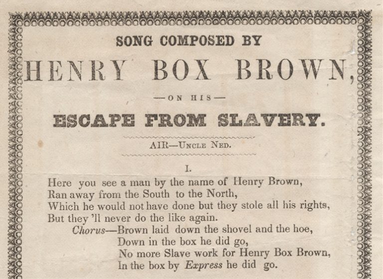 The story of Henry “Box” Brown - Past Times History